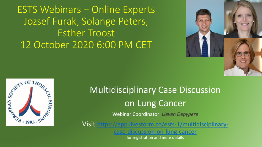 ESTS Webinar: Multidisciplinary Case Discussion on Lung Cancer | CTSNet